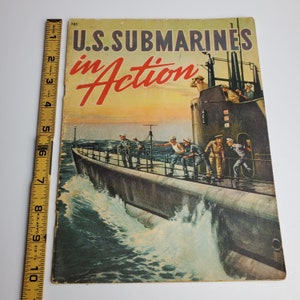 1944 U.S. Submarines in Action WW2 War Propaganda Magazine by Whitman ...