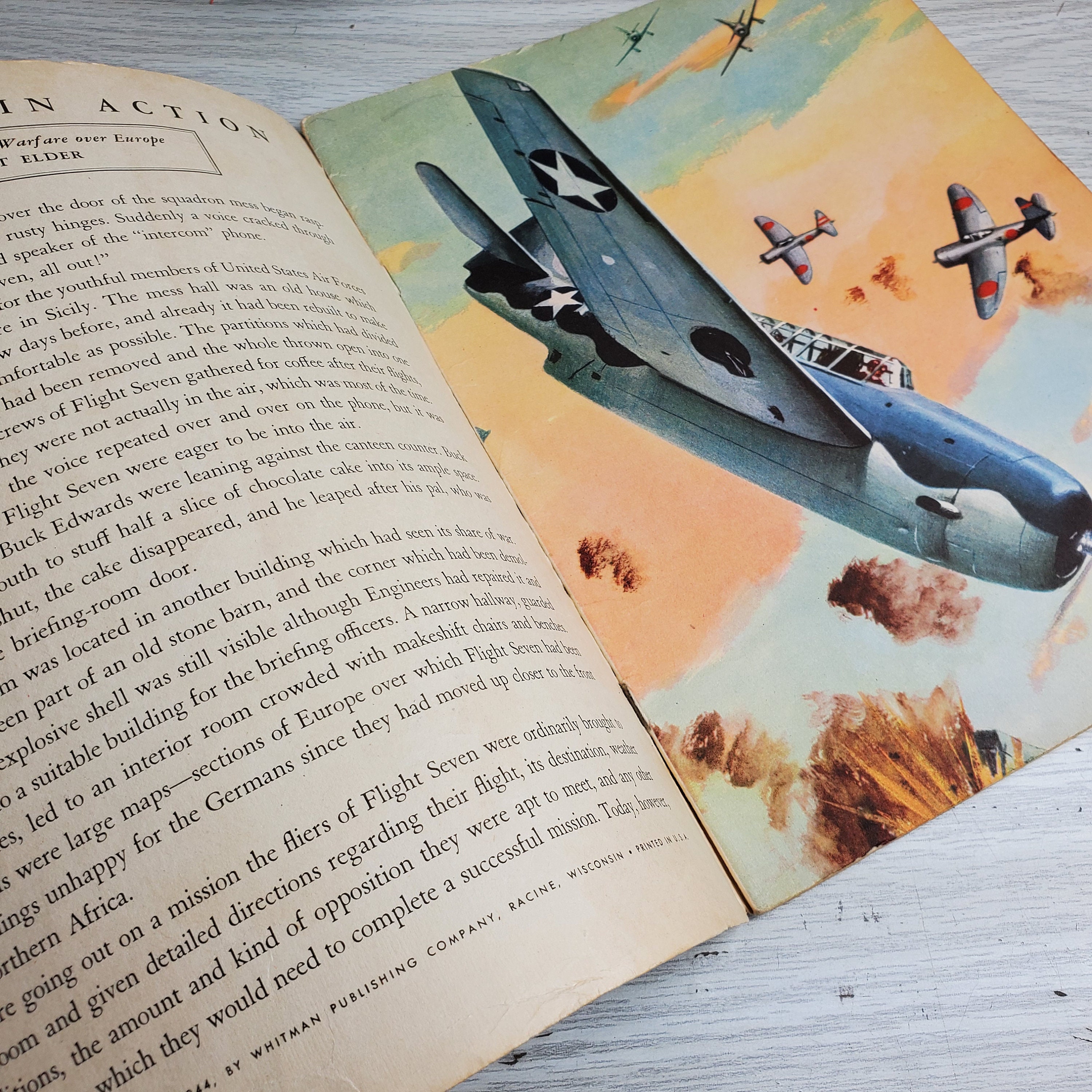 1944 U.S. Fliers in Action WW2 War Propaganda Magazine by Whitman ...