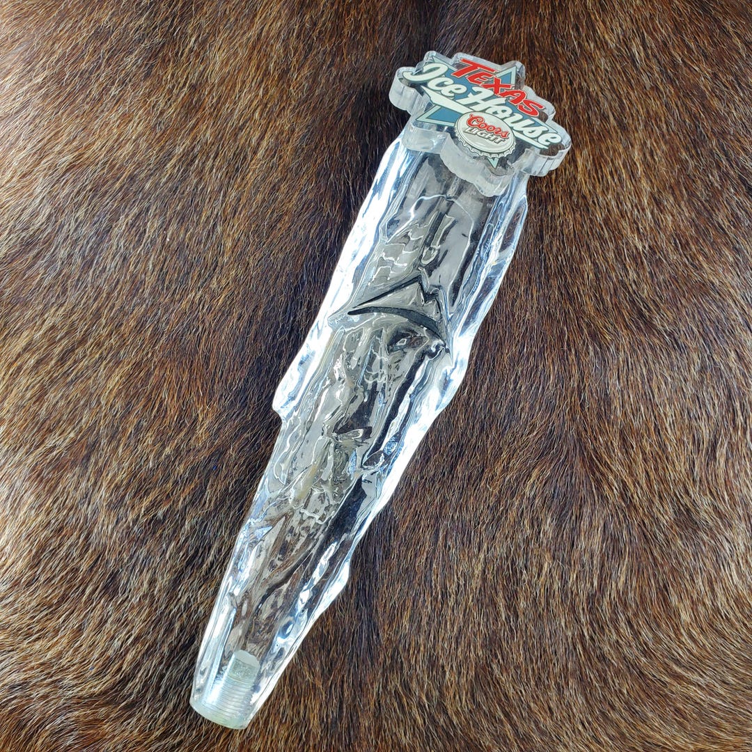 Rare Texas Ice House Coors Light Acrylic Icicle Beer Tap Handle ...