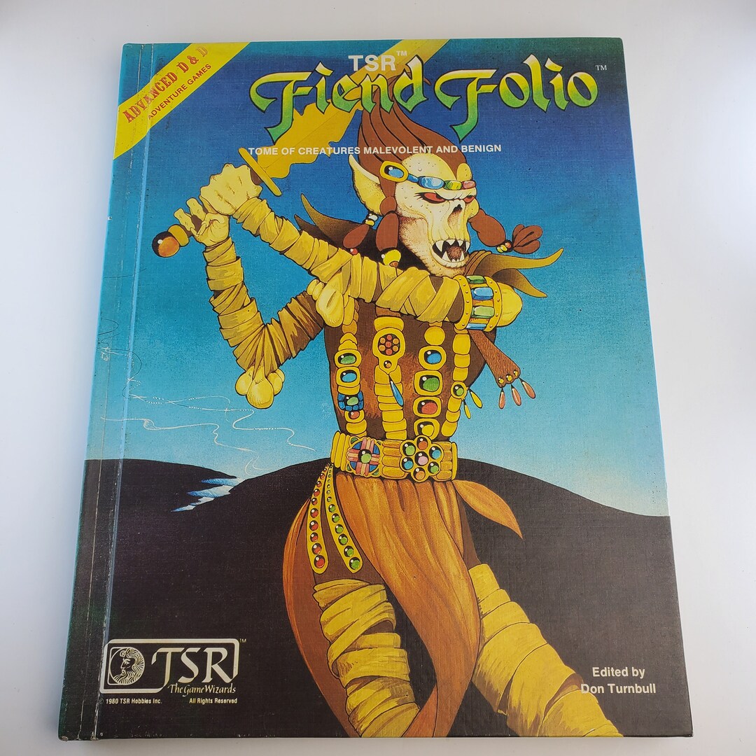Vintage 1981 TSR Game Wizards Advanced Dungeons & Dragons the Fiend ...