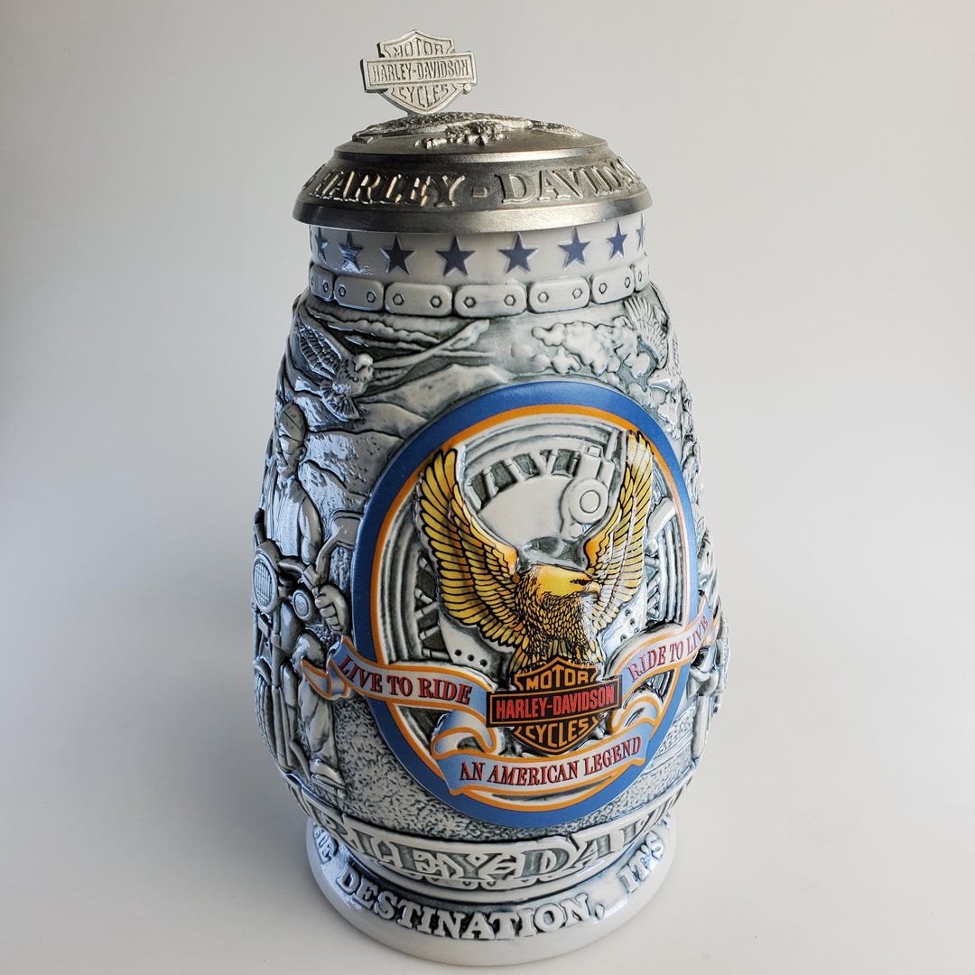 Vintage 2000 Harley Davidson Beer Stein With Metal Lid. Not the ...