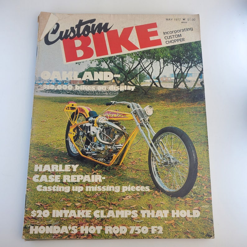 Vintage 1970's Custom Chopper Motorcycle Magazines Priced Each. Harley ...