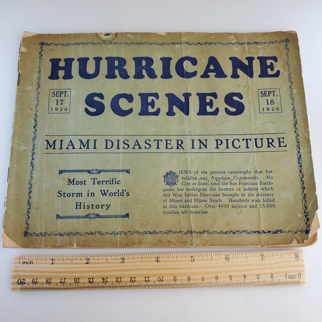 1926 Hurricane Scenes: Miami Disaster in Picture Soft Cover Paperwork ...
