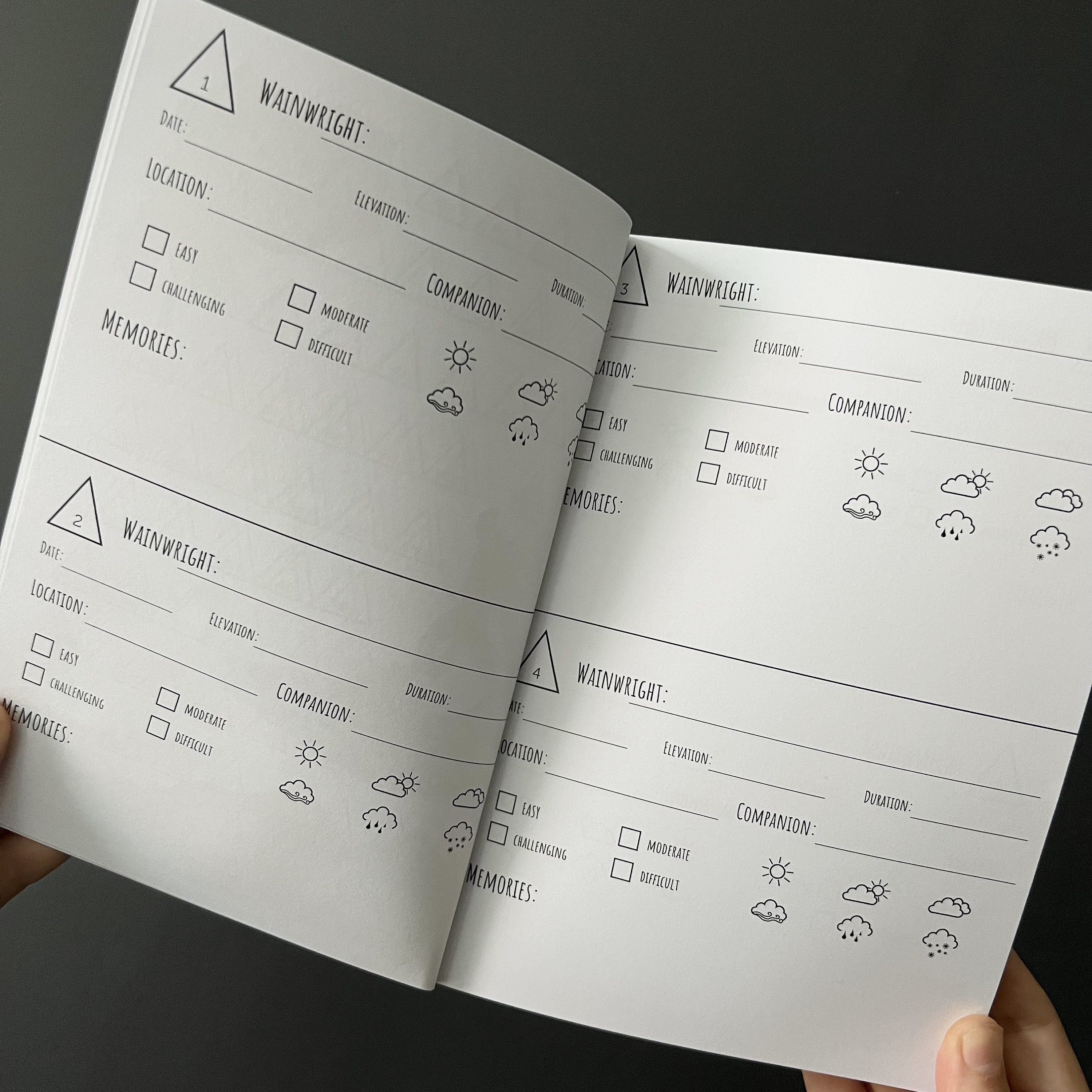 Wainwright Journal - Wainwright Logbook, Wainwright Bagging, Wainright ...