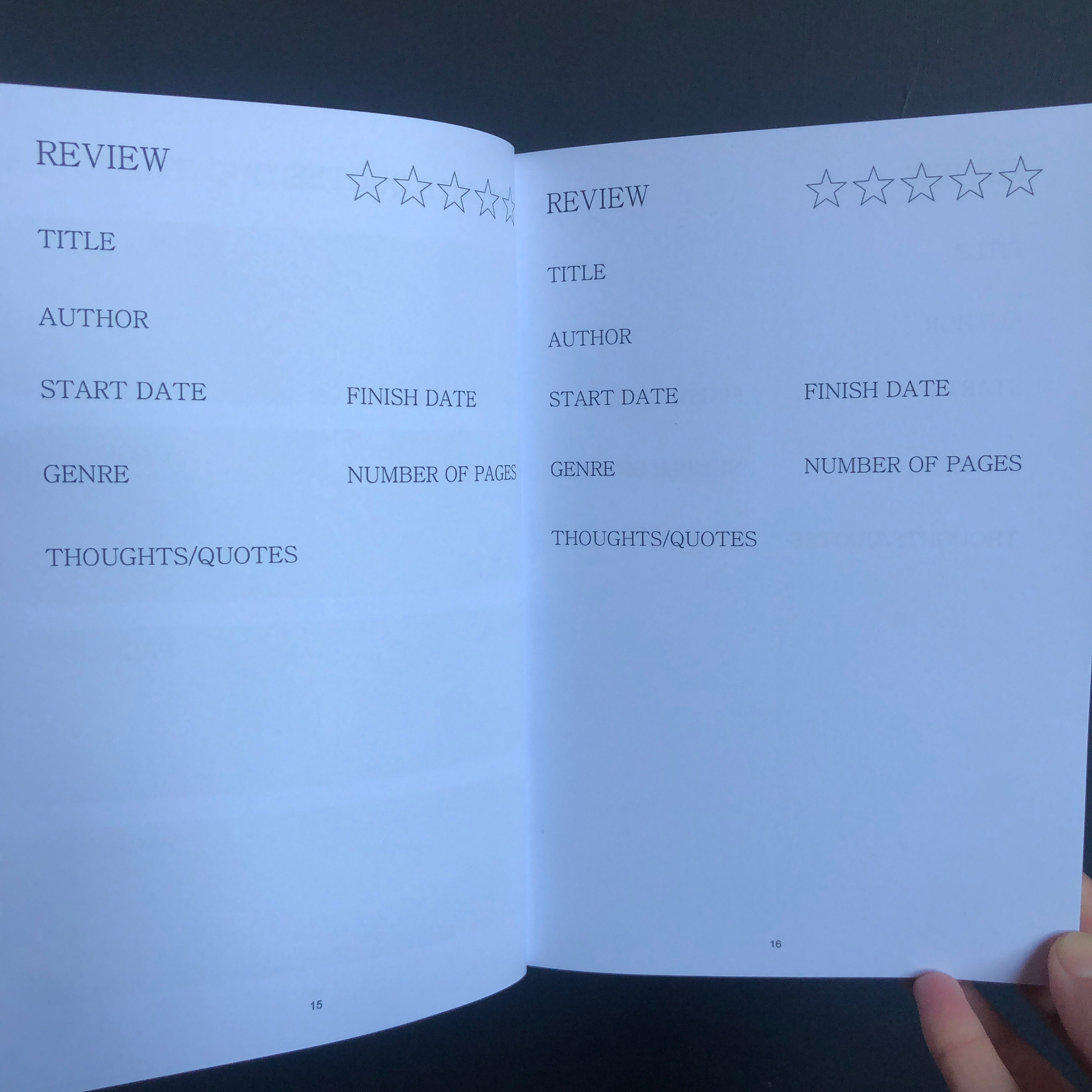 Journal de lecture - Journal de livre, journal de lecture, cadeau pour ...