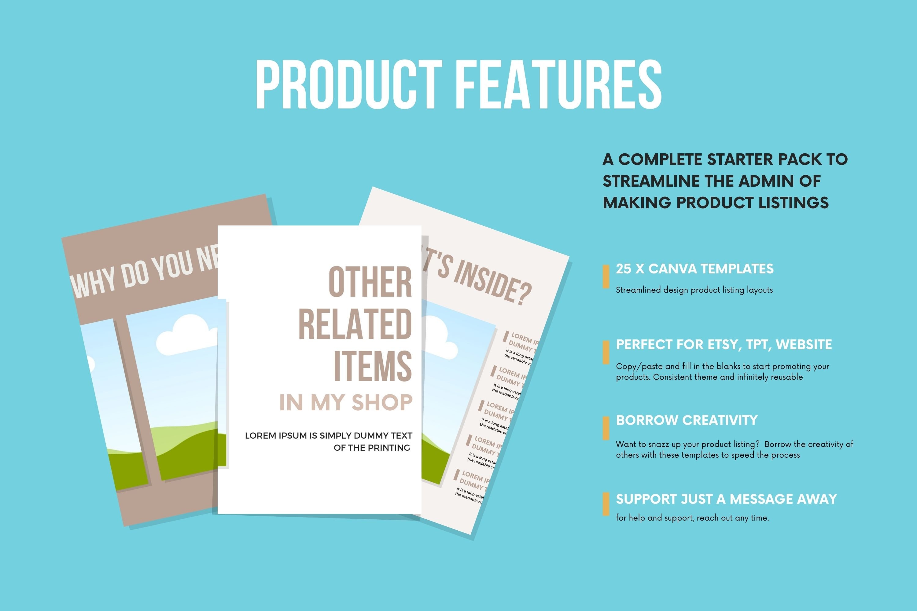 TPT and Etsy Product Mockup Templates, Canva Template, Editable ...