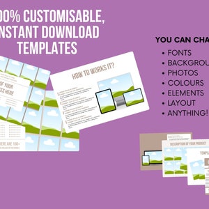 TPT and Etsy Product Mockup Templates, Canva Template, Editable ...