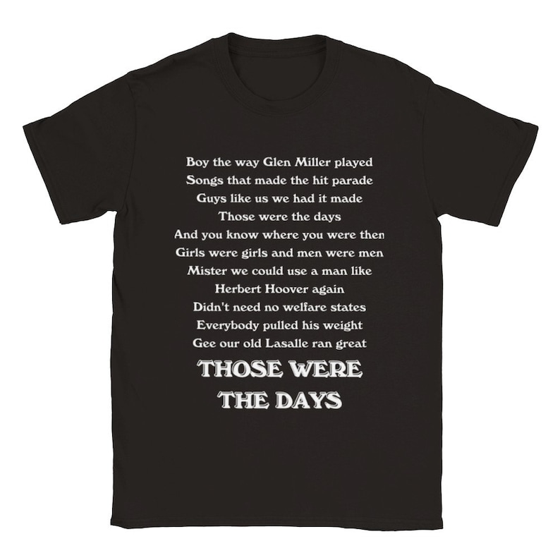 All in the Family Archie Bunker Theme Song Lyrics Shirt - Etsy Hong Kong