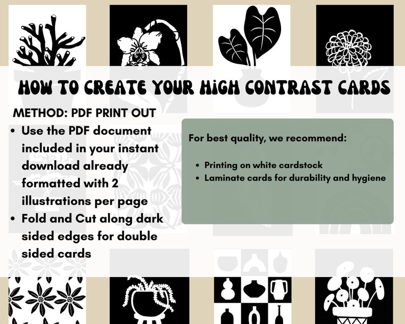 Plant Baby High Contrast Picture Cards | Instant Download | Printable ...