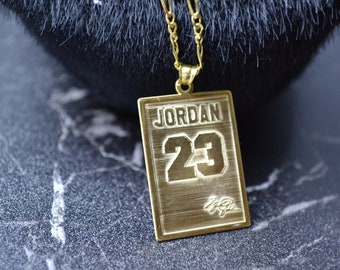23 Jordan Necklace - Etsy