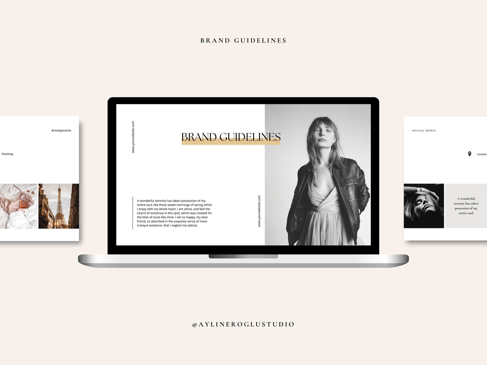 SUNSET Brand Guidelines, Brand Identity Template, Brand Bible, Brand ...