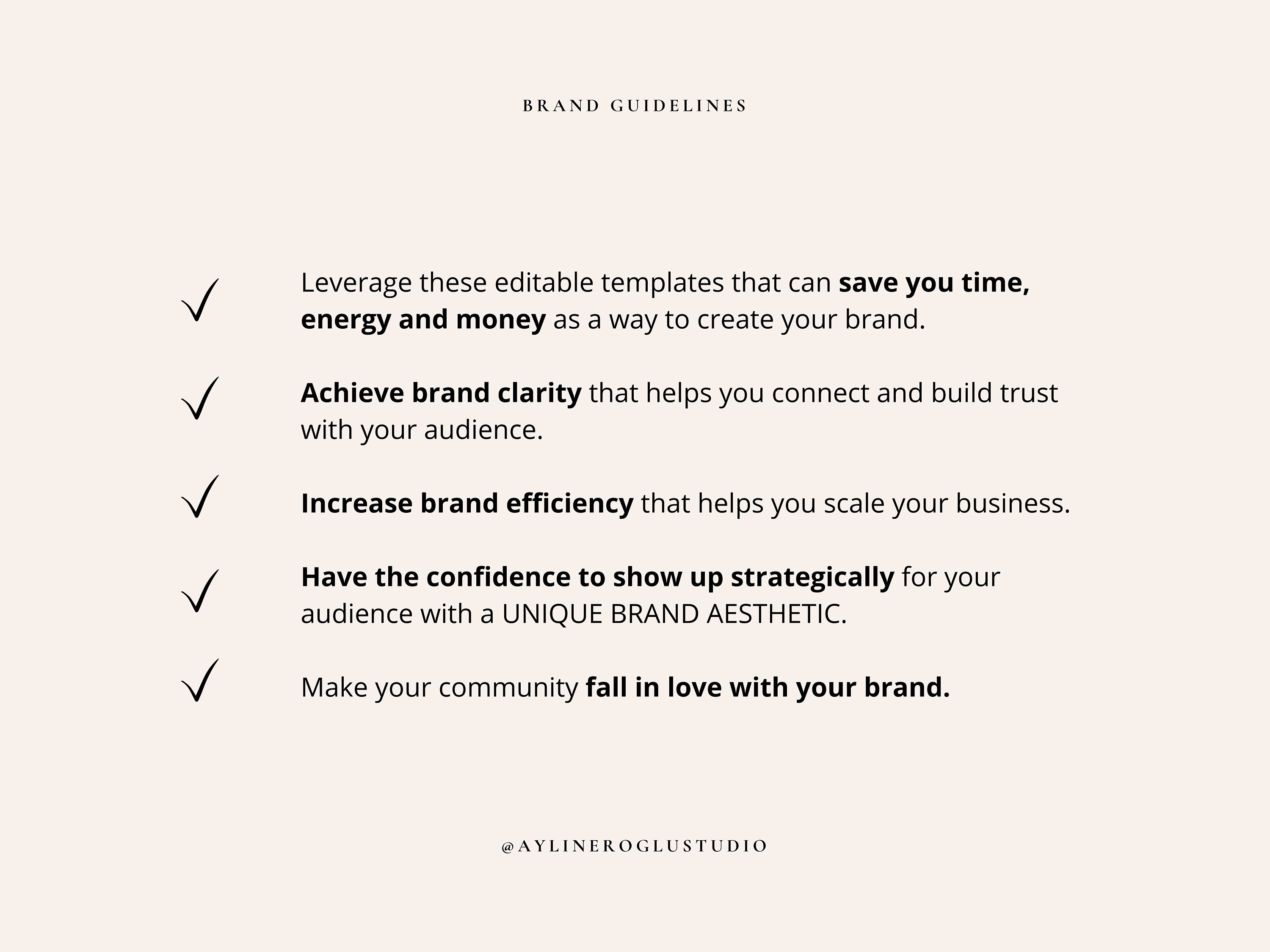 OLIVE BRANCH Brand Guidelines Brand Identity Template Brand - Etsy