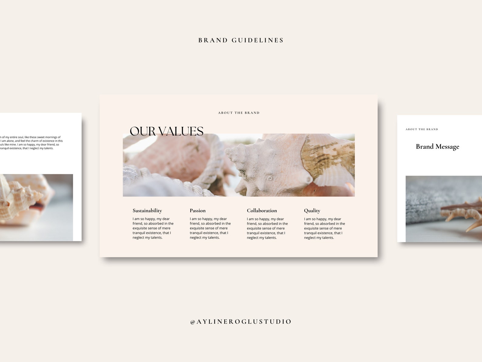 SUNSET Brand Guidelines, Brand Identity Template, Brand Bible, Brand ...