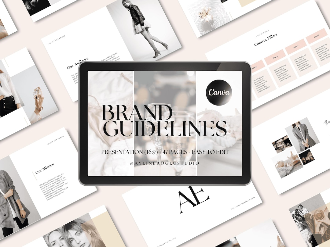 SUNSET Brand Guidelines – 47 Pages | Soft, Soulful & Feminine Brand ...