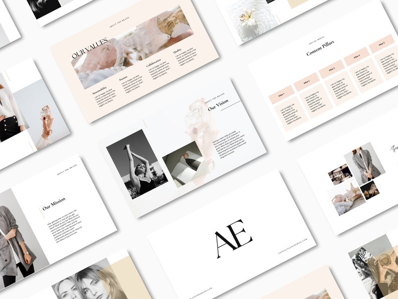 SUNSET Brand Guidelines Brand Identity Template Brand Bible - Etsy
