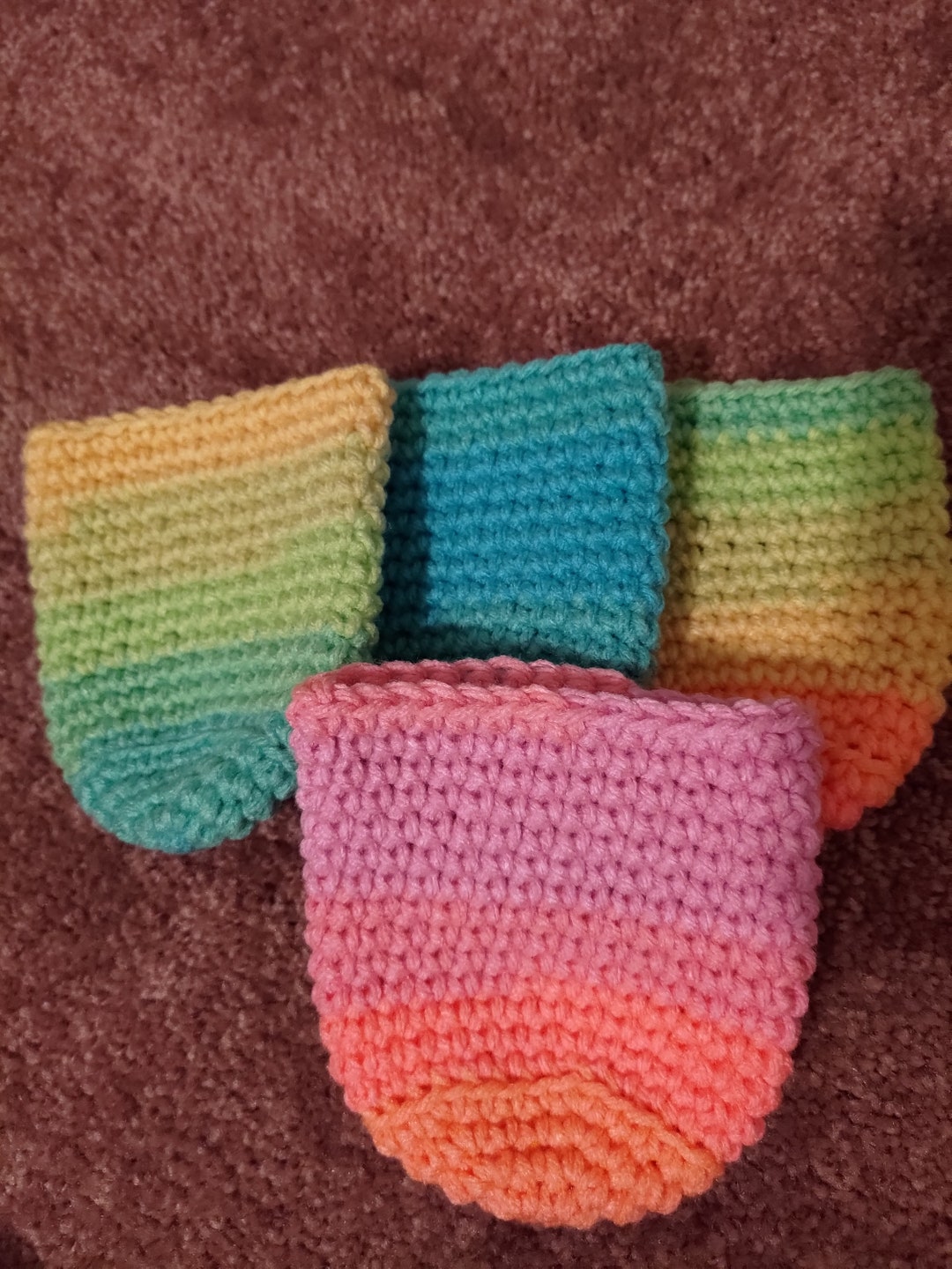 Crocheted Can Cosies - Etsy