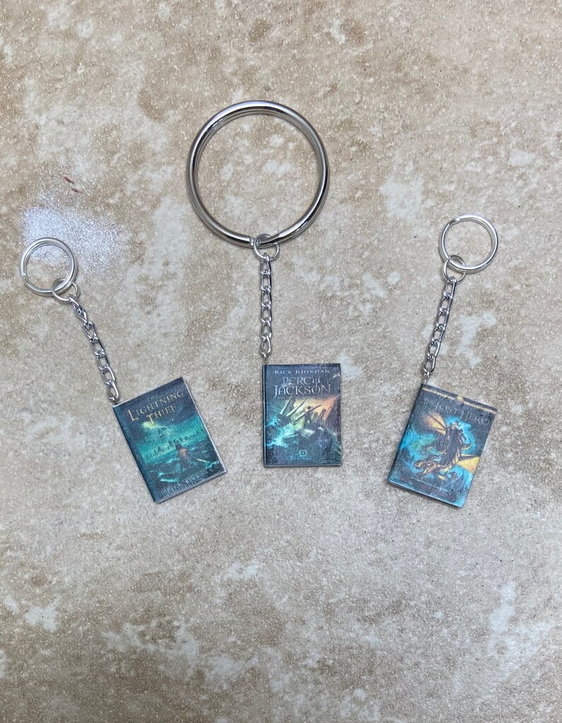 Percy Jackson Book Keychains/ Heroes of Olympus Keychain/ Rick - Etsy
