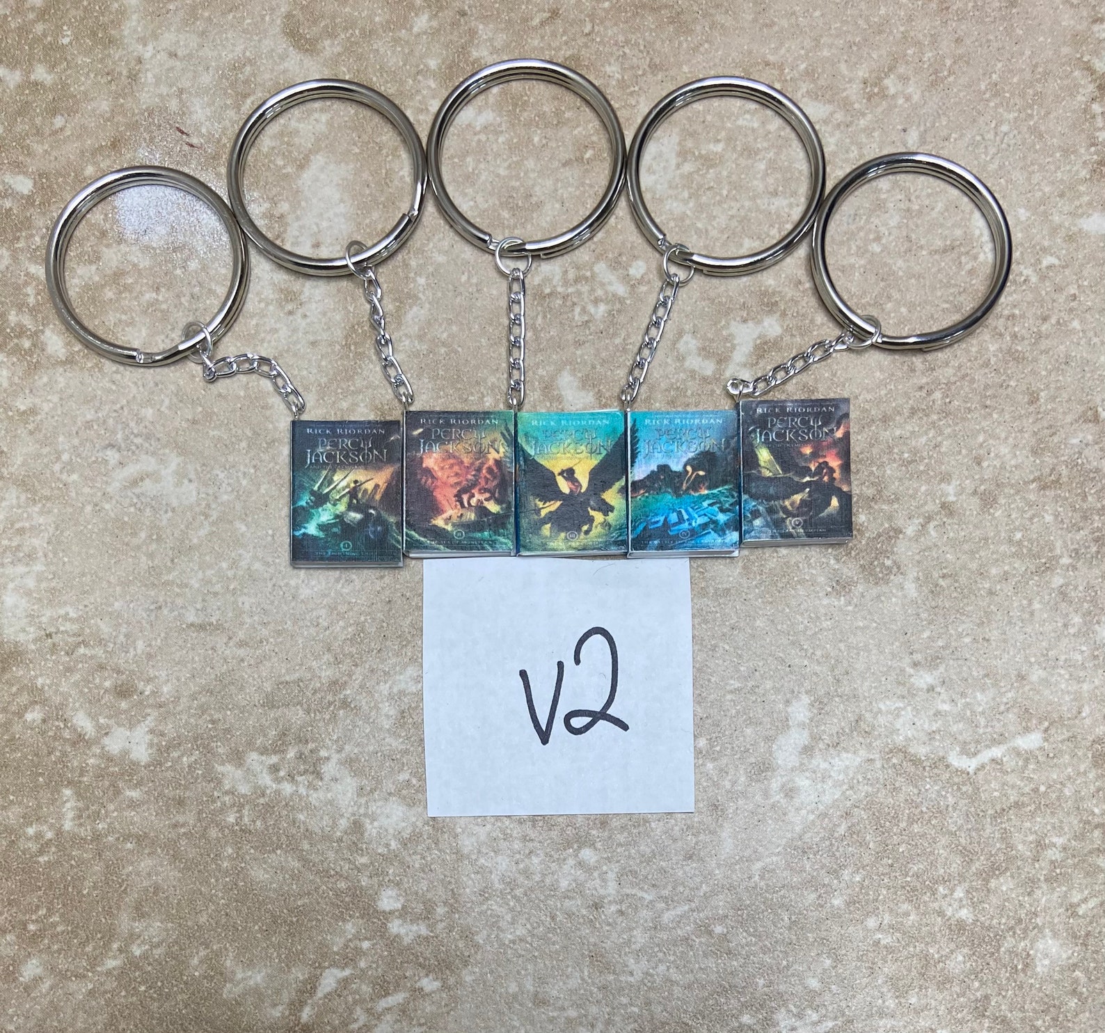 Percy Jackson Book Keychains/ Heroes of Olympus Keychain/ Rick - Etsy