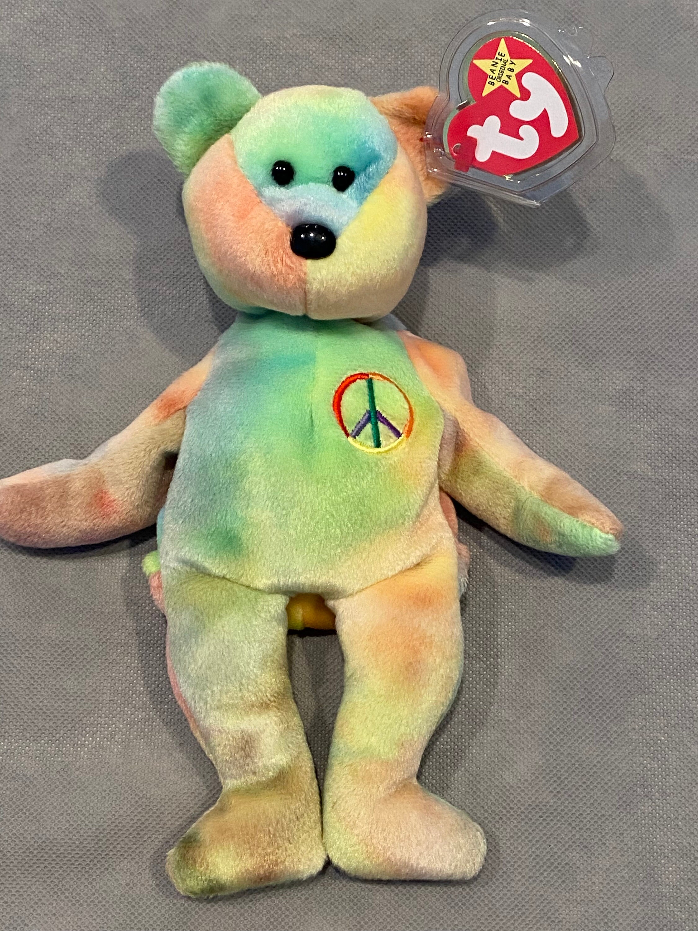 TY Peace Bear Beanie Baby Rare Retired Original 1996 | Etsy TY Peace Bear Beanie Baby Rare Retired Original 1996 | Etsy