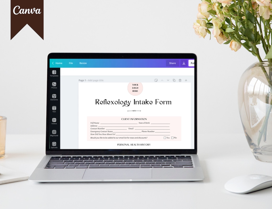 Reflexology Intake Form Foot Massage Consultation Form - Etsy Canada