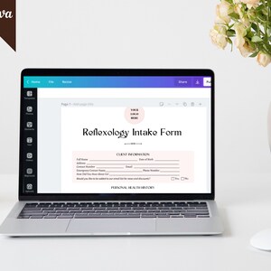 Reflexology Intake Form, Foot Massage Consultation Form, Reflexology ...