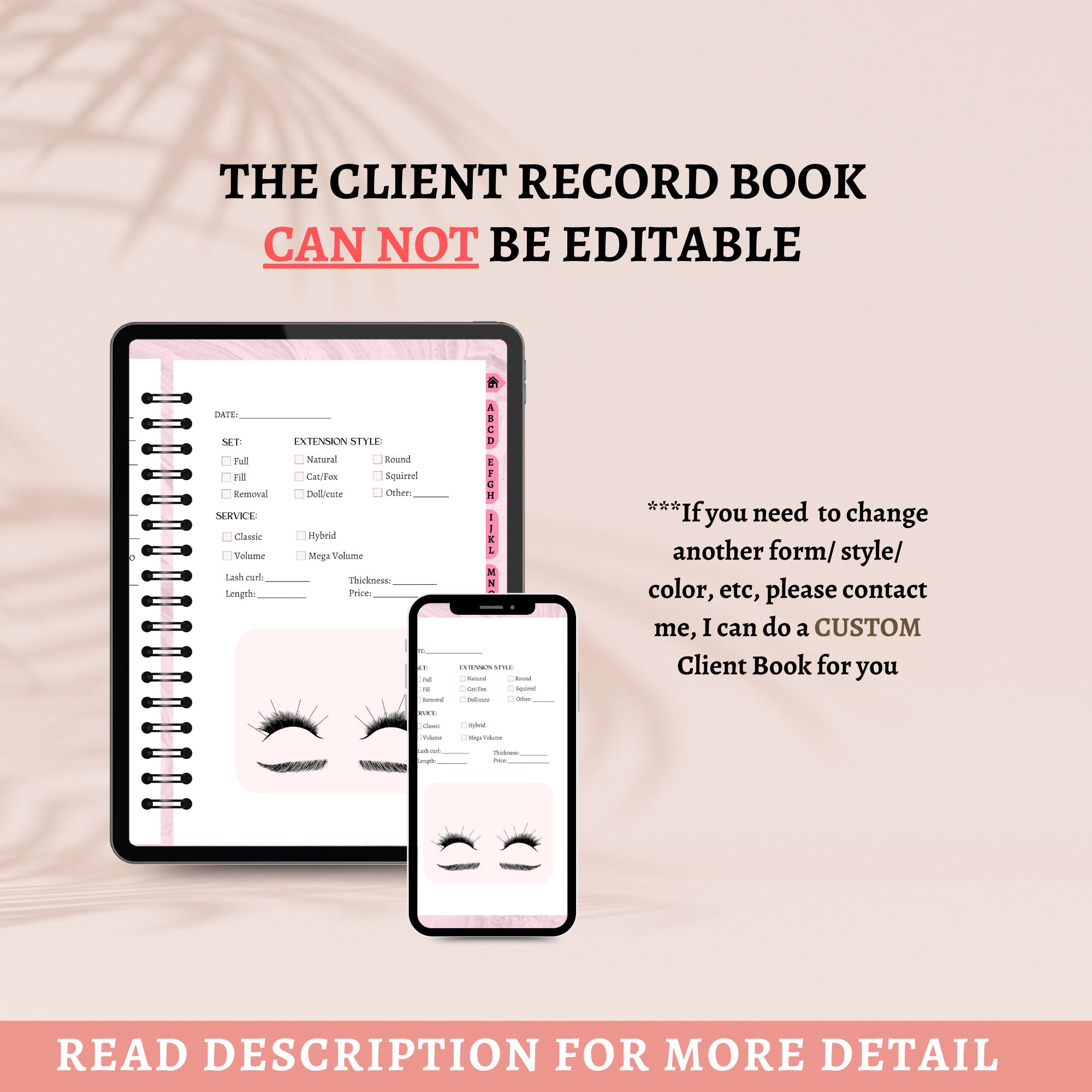 HYPERLINK Digital Lash Client Record Book Goodnotes | Notability ...