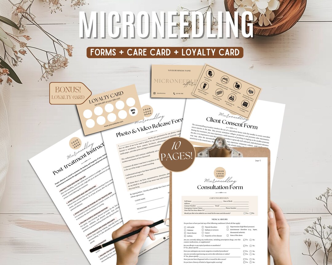 Microneedling Forms Editable Microneedling Consent Templates ...