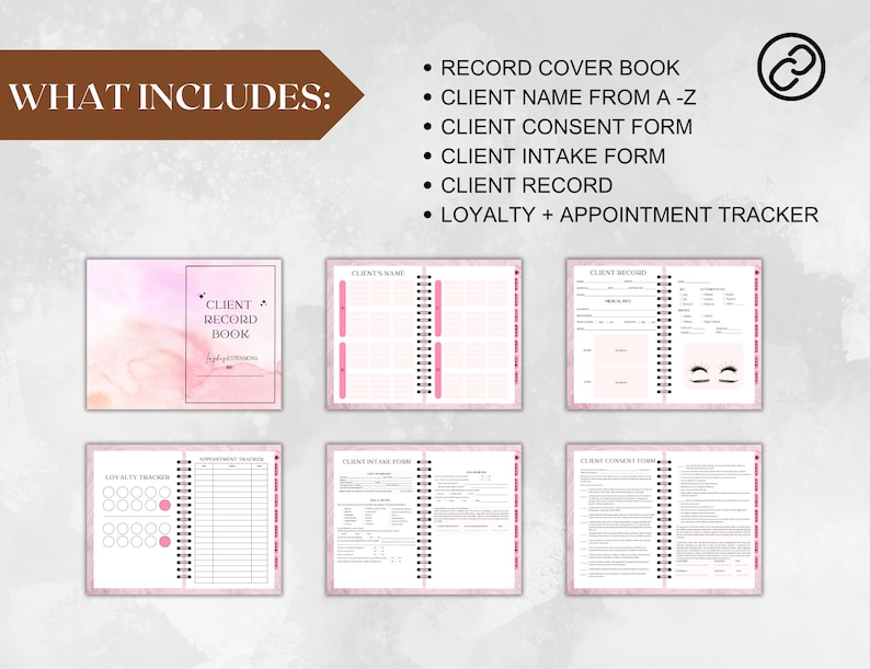 HYPERLINK Digital Lash Client Record Book Goodnotes | Notability ...