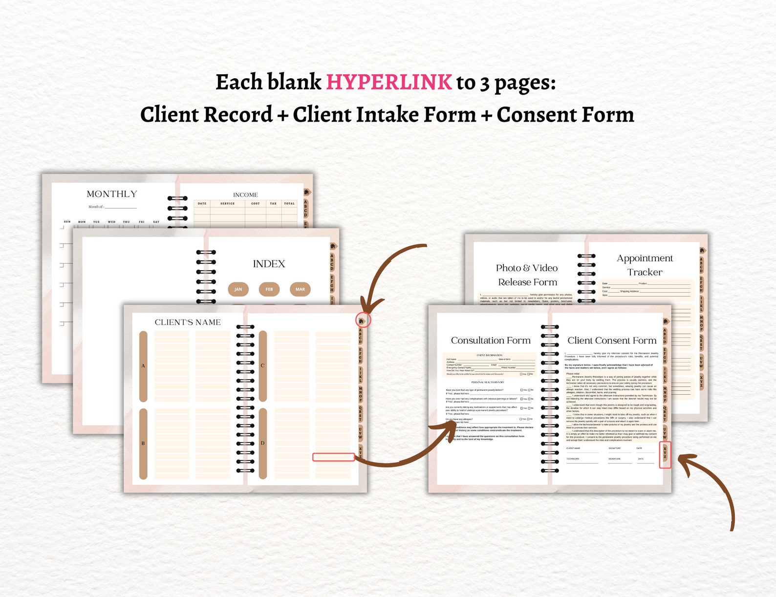 HYPERLINK Digital Permanent Jewelry Client Record Book Goodnotes ...