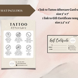 Tattoo Form Bundle, Small Tattoo Form, Editable Tattoo Consent Form ...
