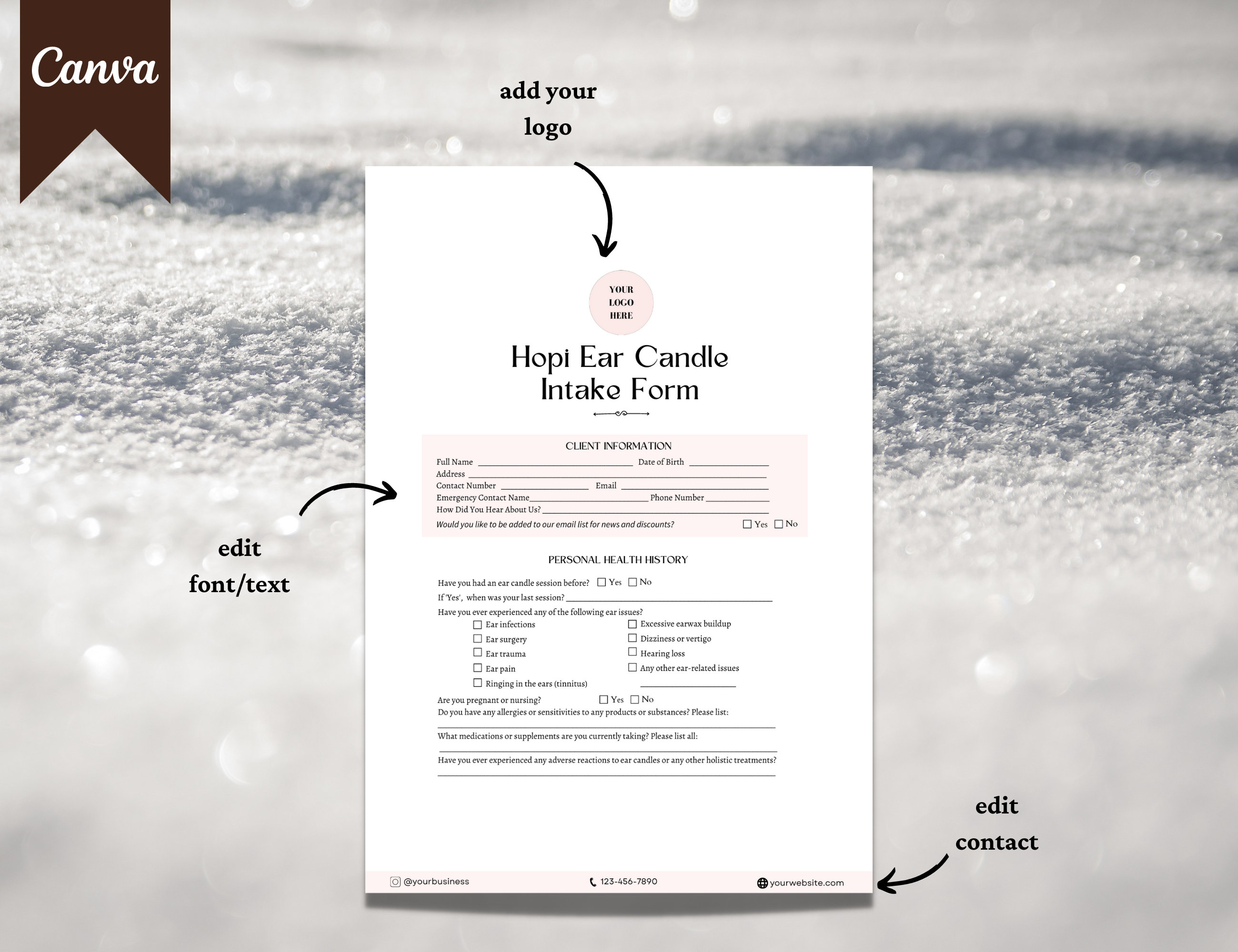 Hopi Ear Candling Consent Form at Charles Kintore blog