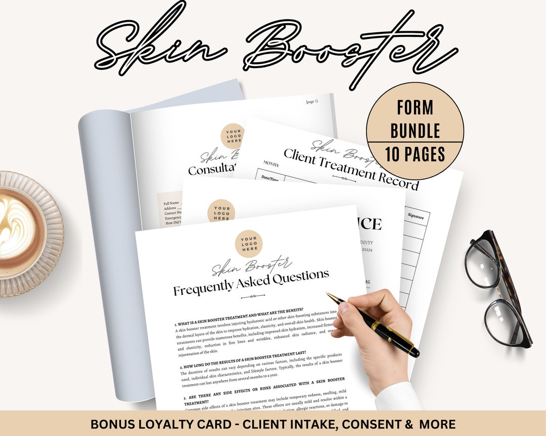 EDITABLE Skin Booster Consent Form Facial Fillers Esthetician Consent ...