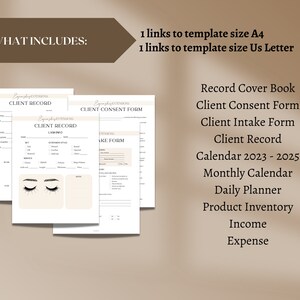 Digital Lash Client Record Book, Goodnotes, Notability, Eyelash ...