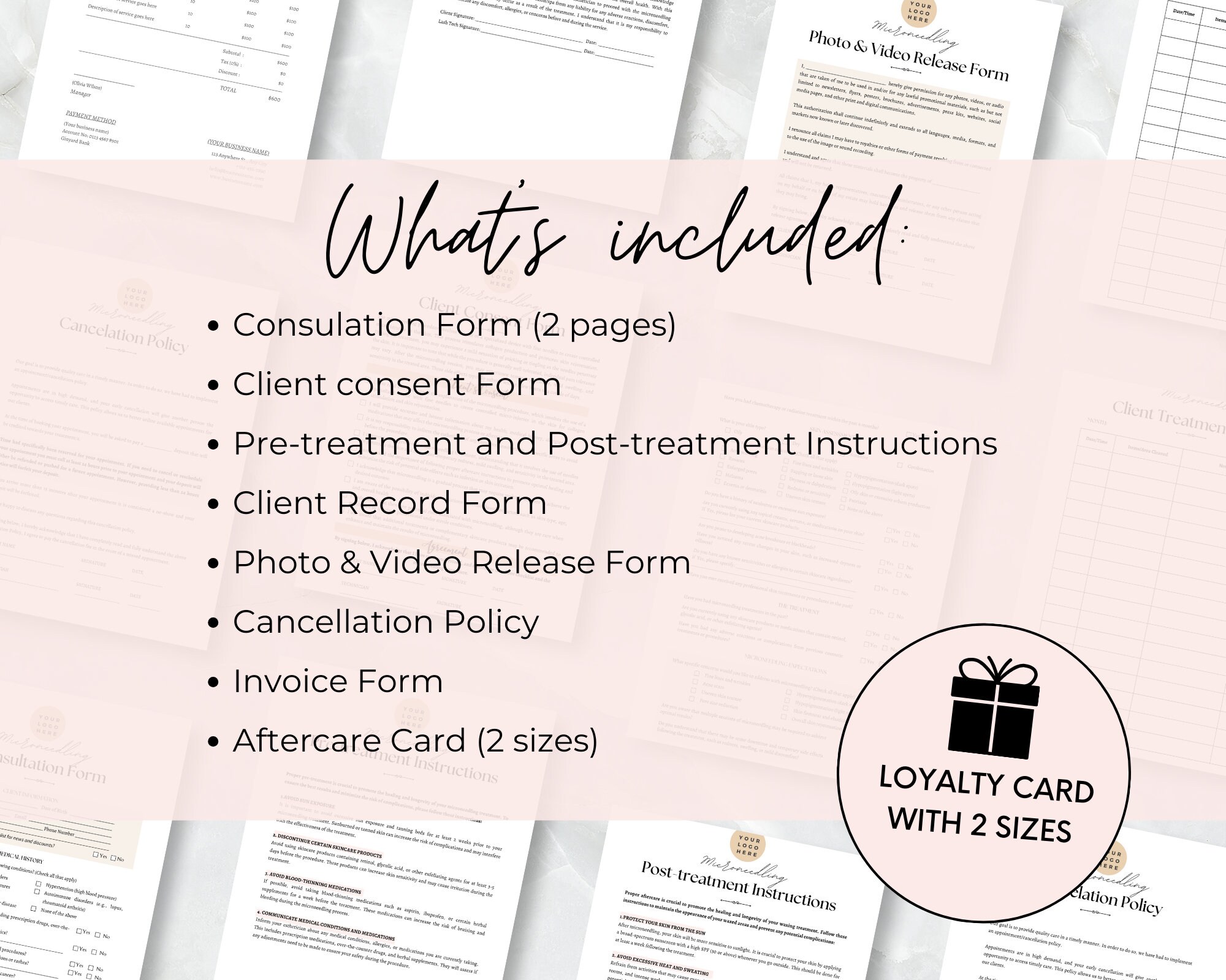 Microneedling Forms Editable Microneedling Consent Templates ...