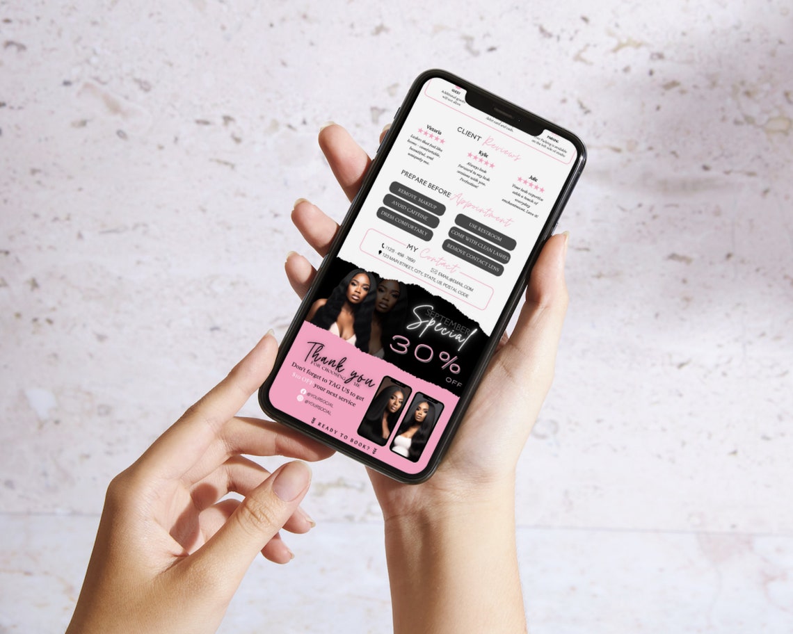 Pink Acuity Scheduling Template Lash Tech, Lash Acuity Template, Makeup ...