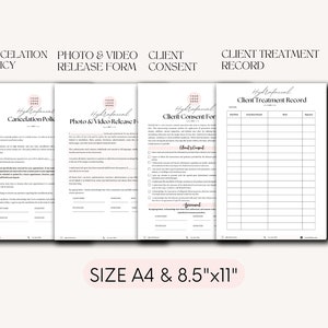 Editable Hydrafacial Treatment Consent Forms Facial Consultation Client ...
