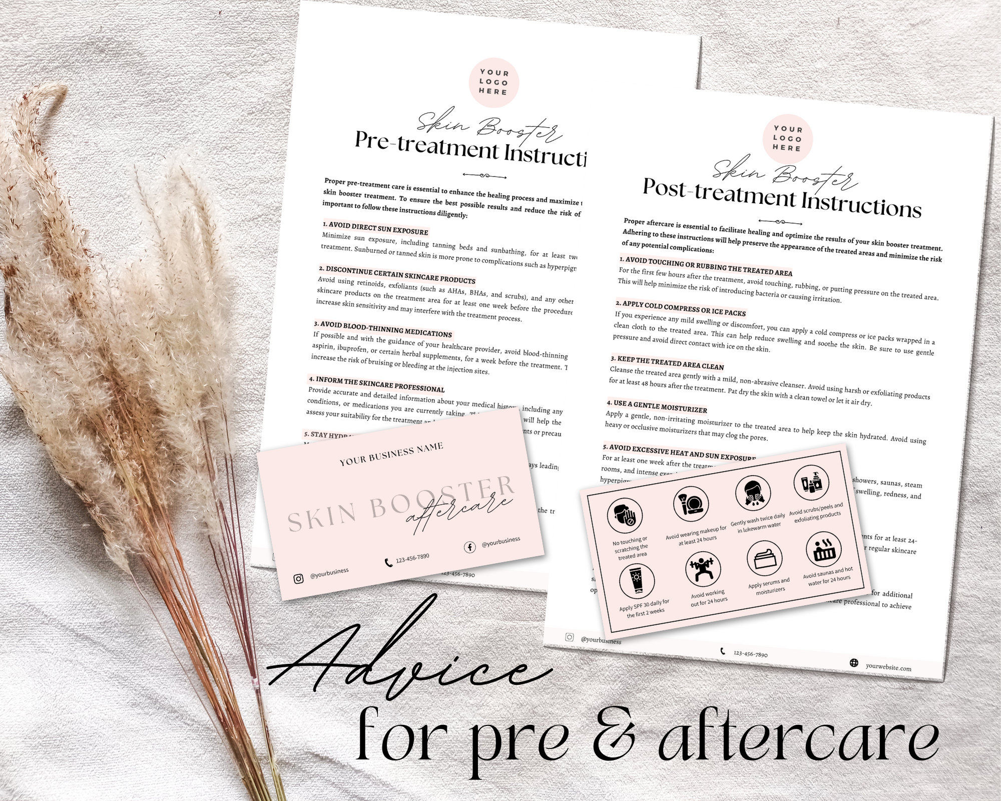 EDITABLE Skin Booster Consent Form Facial Fillers Esthetician Consent ...