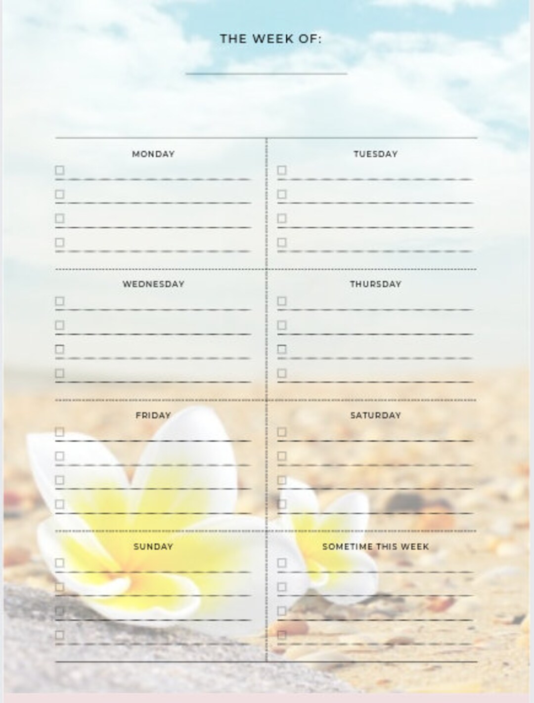 Digital Weekly Planner, Printable Weekly Planner, Weekly to Do List ...