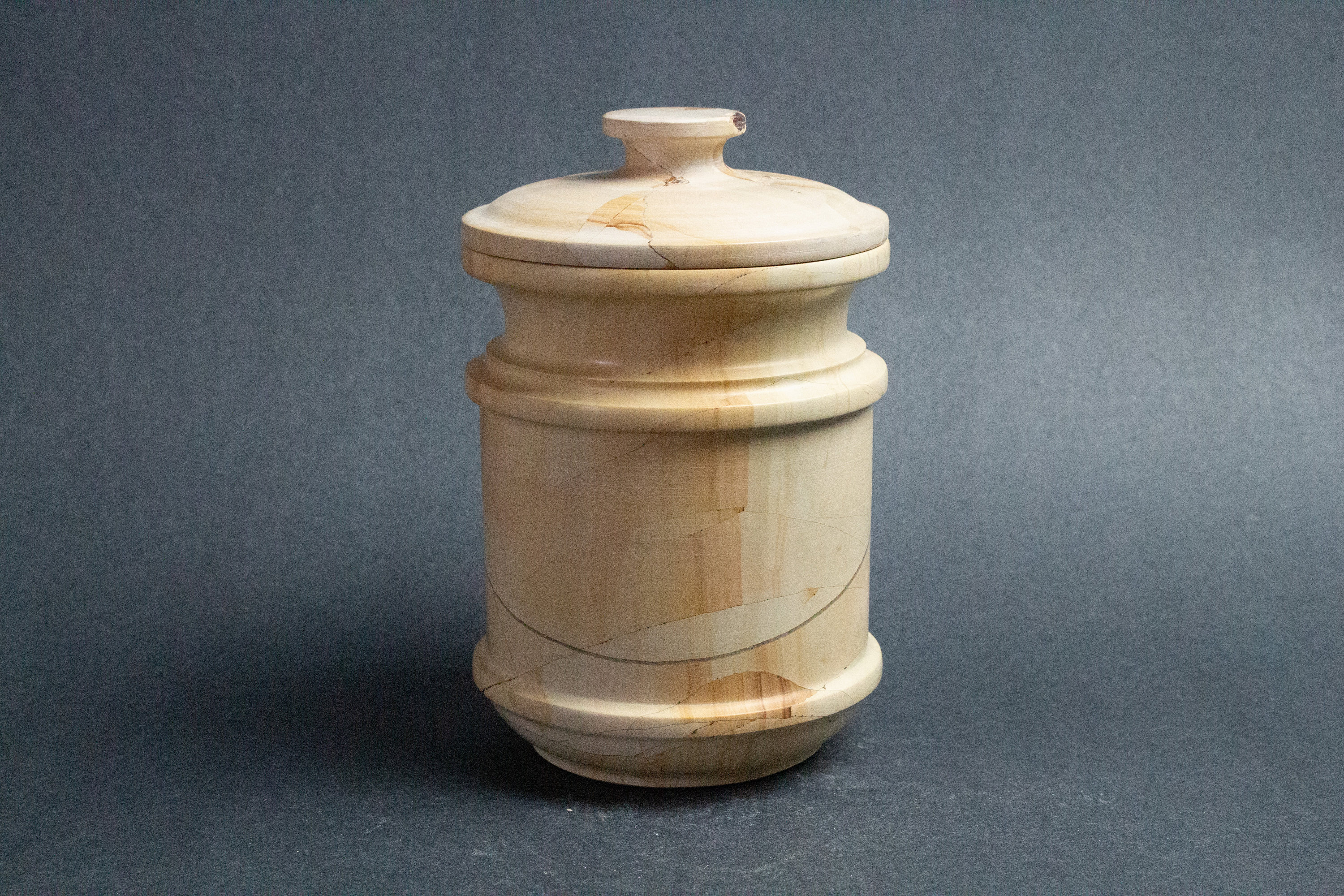 Burma Marble Natural Solid Stone Jar Hand Carved Decorate Home/office ...