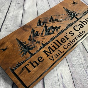 Custom Outdoor Wooden Signs for Camping, Cabins, and Rustic Décor ...
