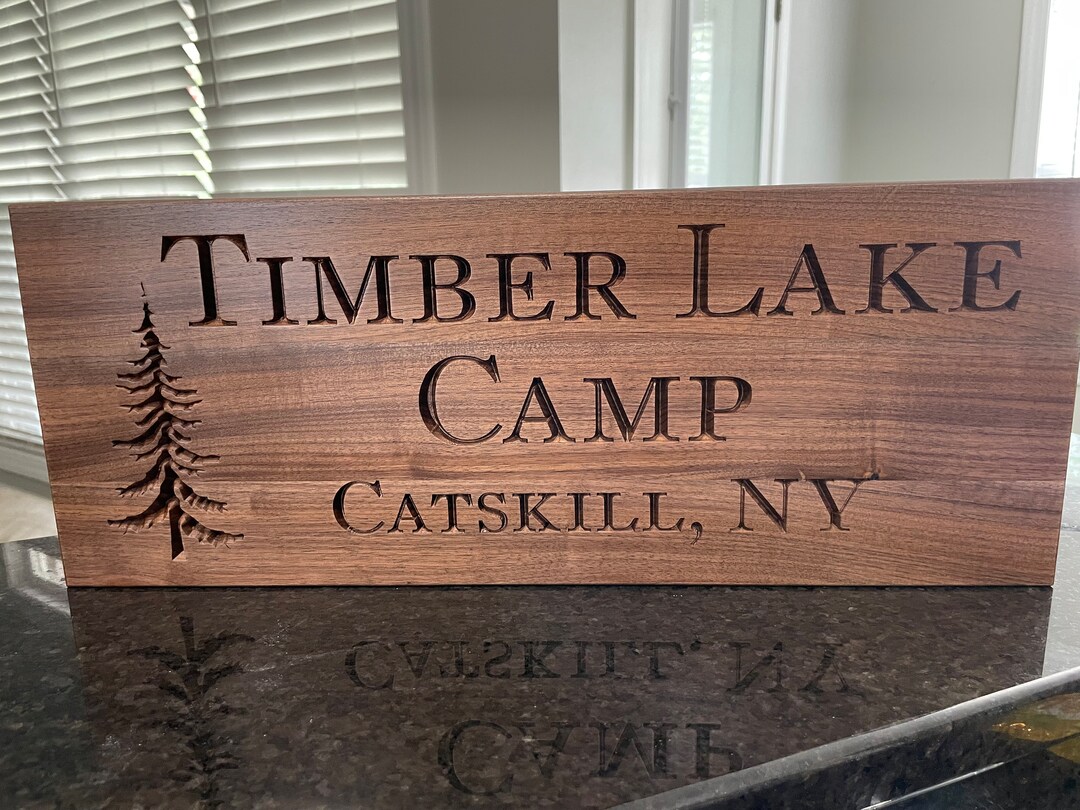 Outdoor Custom Sign, Custom Wood Sign, Carved Cabin Sign, Custom Camp ...