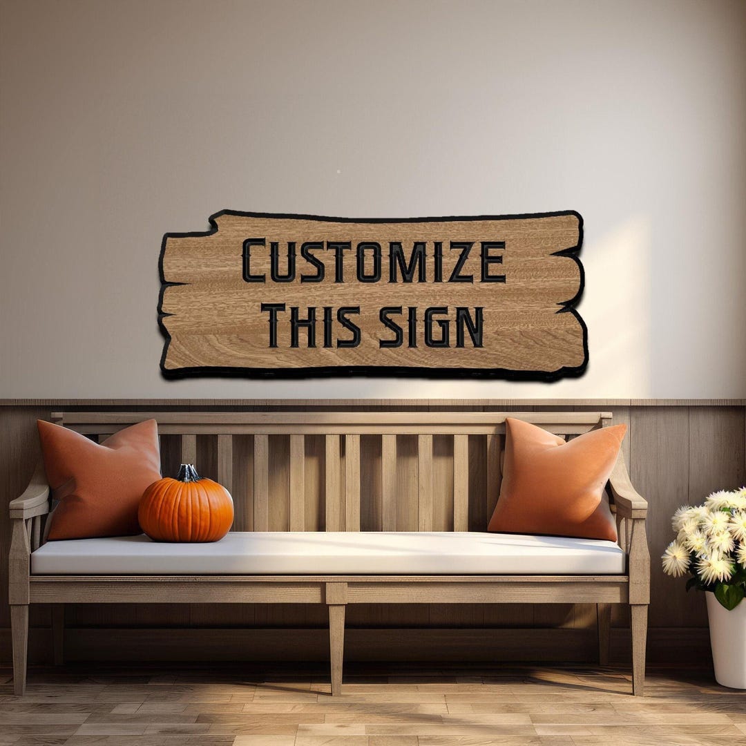 Custom Quote Wood Sign: Personalized Rustic Wall Art - Etsy