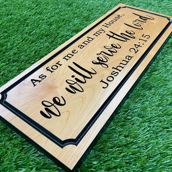 As for Me and My House Sign - Etsy