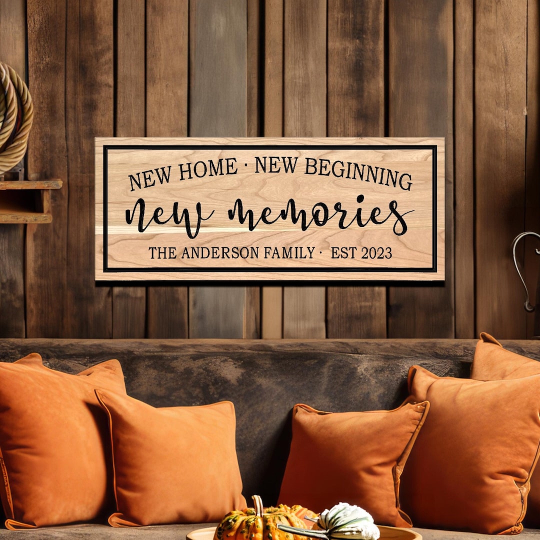 New Beginning Sign for New Home Gift for Realtor Gift for - Etsy