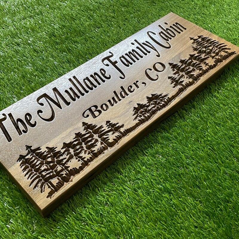 Wood Cabin Sign - Etsy