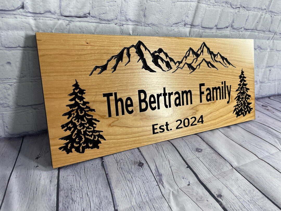 Rustic Outdoor Wooden Sign - Custom Cabin, Camp, or Lakehouse Welcome ...