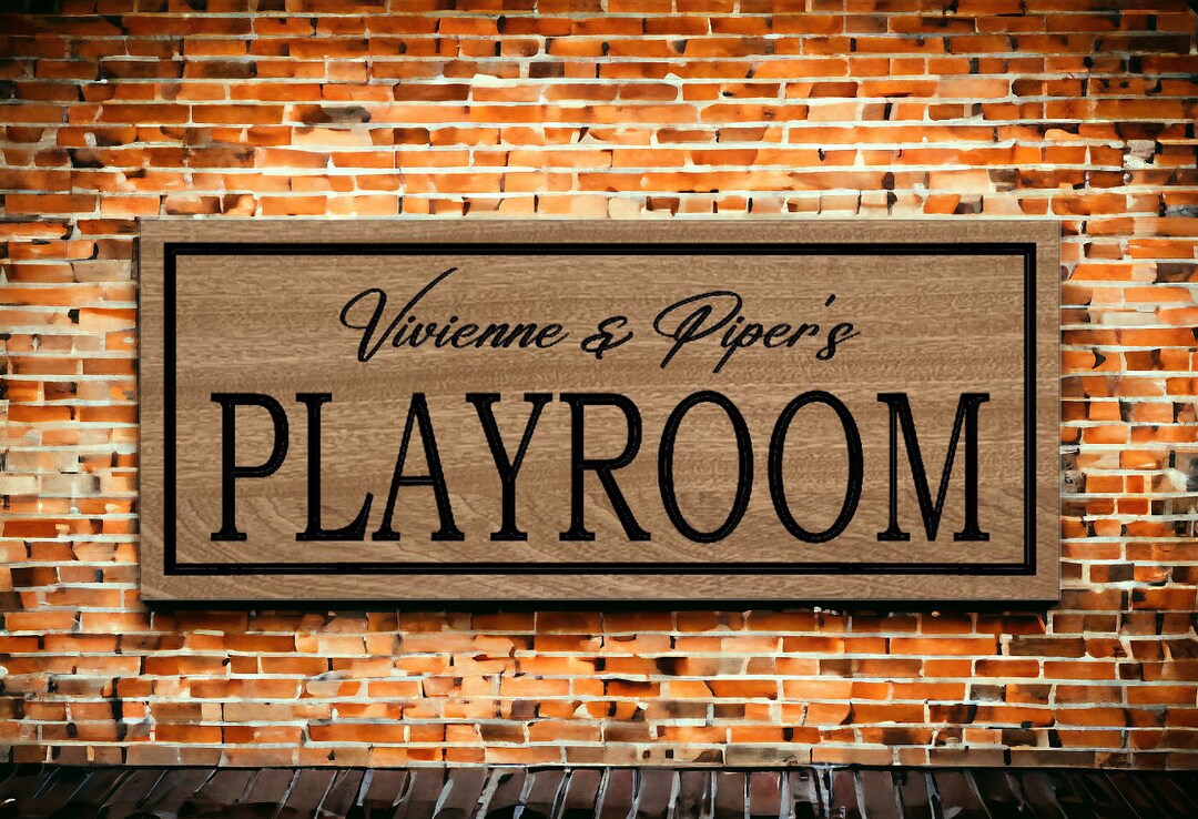 Personalized Playroom Sign With Names - Etsy