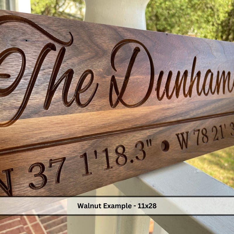 Wood Sign Latitude Longitude - Etsy