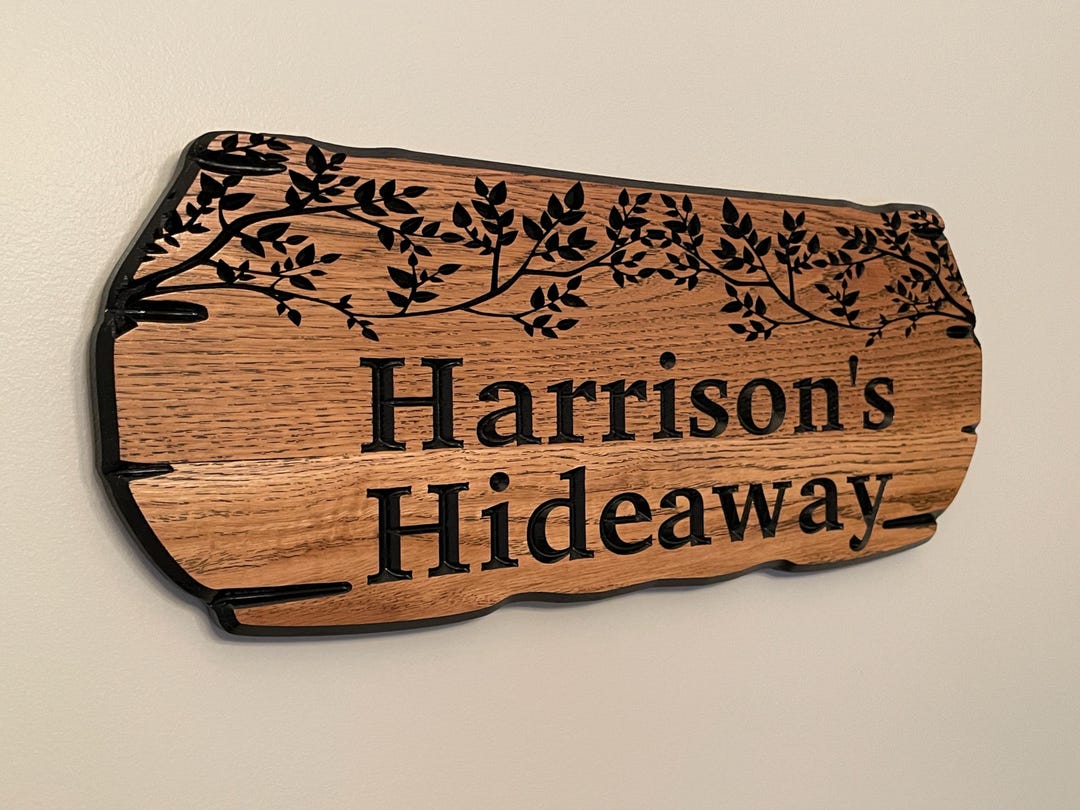 Custom Outdoor Wooden Signs, Personalized Carved Signs, Wooden Name ...