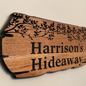 Custom Outdoor Wooden Signs, Personalized Carved Signs, Wooden Name ...